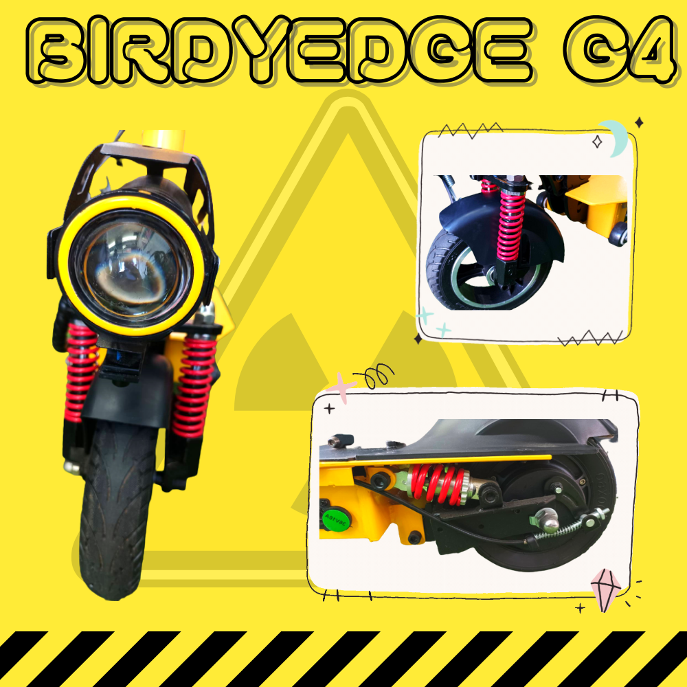 BIRDYEDGE G4 電動滑板車(黃) - 勞工福利ez購